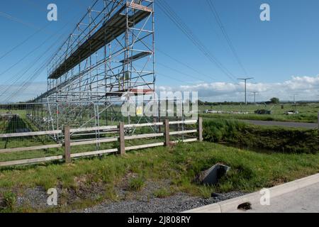 T Pylons forming the Hinkley Point to Avonmouth National Grid Link at ...