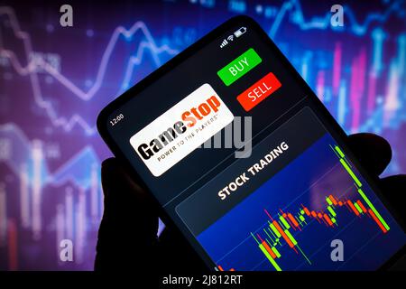 Brazil. 11th May, 2022. In this photo illustration the stock trading ...