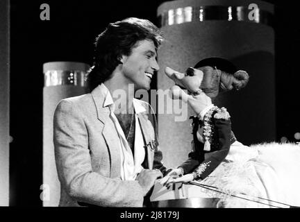 Andy Gibb with Madam on Solid Gold in 1983 Credit: Ron Wolfson ...