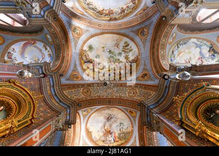 Ortisei, Italy - Aug 14, 2021: Neoclassical style Catholic Parish ...