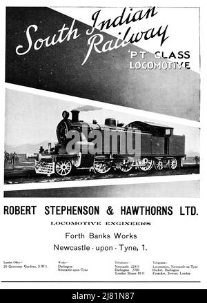 A vintage 1938 advert for railway steam loco mechanical lubrication ...