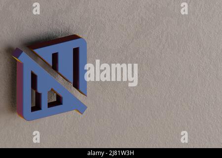 Beautiful abstract illustrations Blue Piano symbol icons on a wall ...