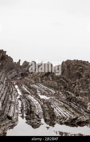 Solitude in the coast of the sea, Basque Country Stock Photo - Alamy