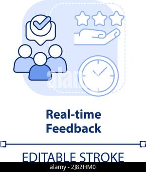 Real-time feedback concept icon Stock Vector Image & Art - Alamy