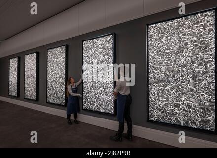 Sotheby’s, London, UK. 12 May 2022. Robbie Williams and creative ...