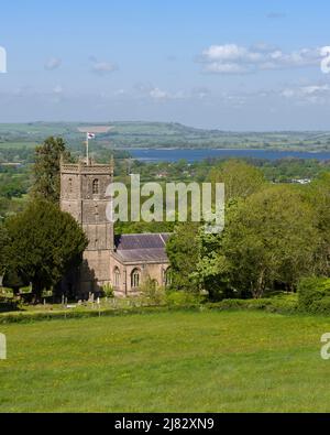 St Michael, Compton Martin, Somerset, Norman church Stock Photo - Alamy