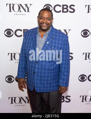 John-Andrew Morrison arrives at the 75th annual Tony Awards on Sunday ...