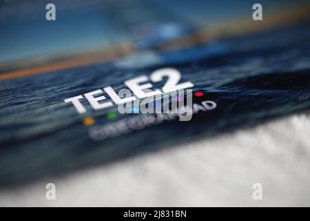 Information from the telecom company Tele2 Stock Photo - Alamy