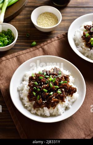 Traditional Chinese Braised Beef Rice Noodles with Bok Choy and ...