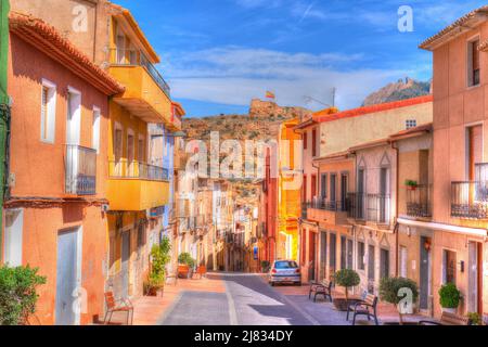 Busot Spain narrow streets in historic village tourist attraction near ...