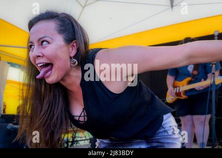 Inuit singer and storyteller Tiffany Ayalik of the duo Quantum Tangle ...