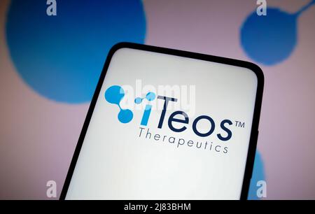 In this photo illustration, the ITEOS Therapeutics logo is seen ...