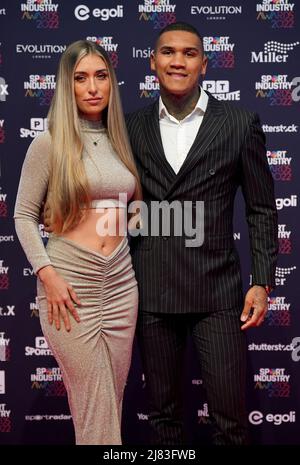 Conor Benn and wife Victoria Benn arriving at the The Sport Industry ...