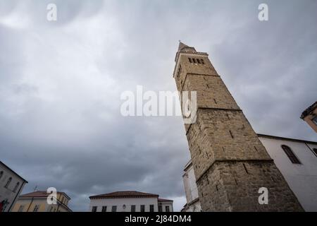 Picture of the tito square in Koper, Slovenia, with the cathedral of ...
