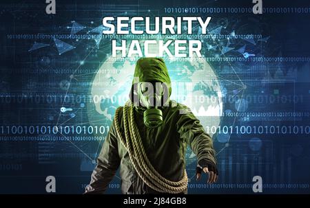 Faceless hacker at work, security concept Stock Photo - Alamy