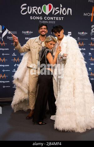 Turin, Italy. 12th May2022. Photocall of singers qualyfied for 2022 ...