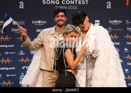 Turin, Italy. 12th May2022. Photocall of singers qualyfied for 2022 ...