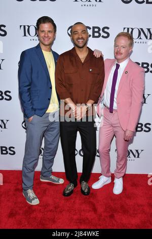 (L-R) Michael Oberholtzer, Jesse Williams and Jesse Tyler Ferguson ...