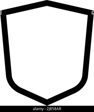 Simple shield icon. Defense. Editable vector Stock Vector Image & Art ...