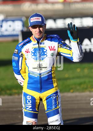 Jakub Jamrog, Piraterna, in the speedway match in the Elite Series ...