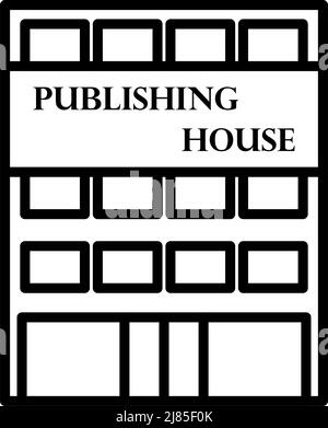 Publishing House Icon. Editable Bold Outline With Color Fill Design ...