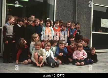 UK School Life in the 1970's Children posing in 1971 Photo by Tony ...