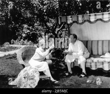 Actor EMIL JANNINGs in 1927 in the garden of his Hollywood Home ...
