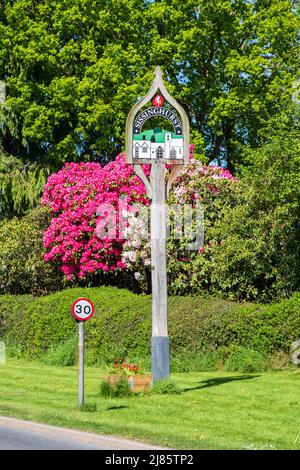 Sissinghurst Village sign, Kent, UK Stock Photo - Alamy