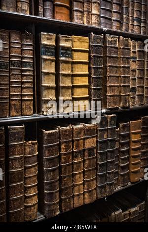 Southwell Minster cathedral library book shelves Stock Photo - Alamy