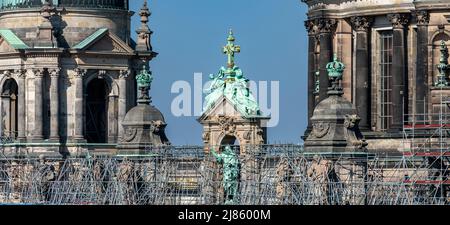 Berlin Cathedral, detail, built by Julius Raschdorff in neo-Renaissance ...