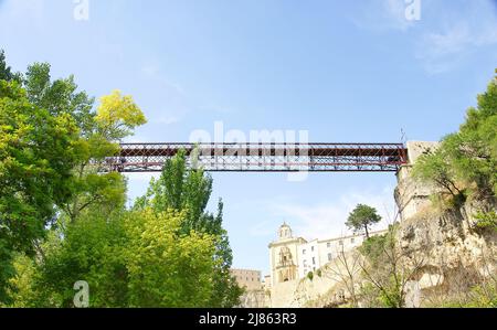 The Hoz del Huecar gorge in Autumn on the outskirts of Cuenca, Castilla ...
