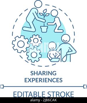 Healthy family relationship turquoise concept icon Stock Vector Image ...