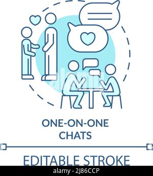 One on one chats concept icon Stock Vector Image & Art - Alamy