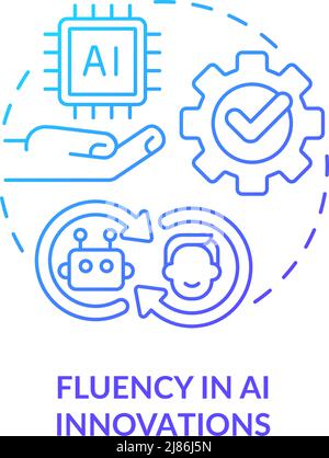 Fluency in AI innovations concept icon Stock Vector Image & Art - Alamy