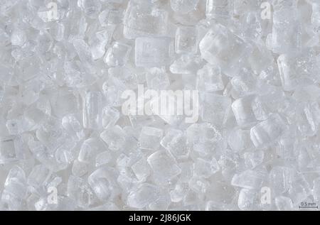 Sugar crystals under the microscope Stock Photo - Alamy