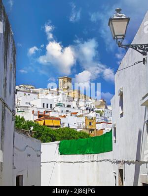 blue and white alley Stock Photo - Alamy