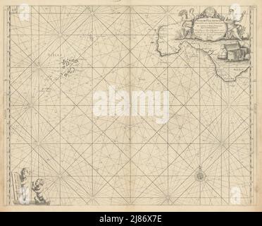 Penzance & Land's End to Scilly Isles sea coast chart. ADMIRALTY 1943 ...