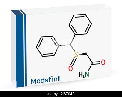 Skeletal formula of Modafinil. Drug chemical molecule Stock Vector ...