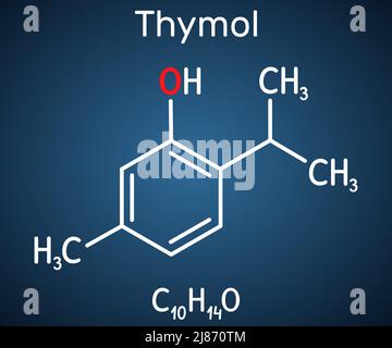 Thymol, IPMP molecule. It is phenol, natural monoterpene derivative of ...