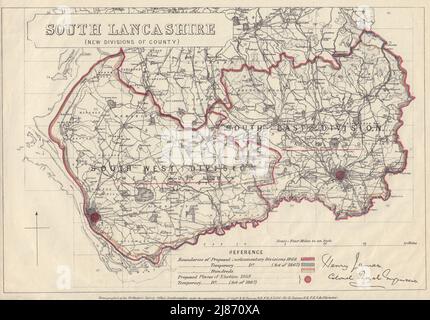 Lancashire Parliamentary County. BOUNDARY COMMISSION. Close 1917 old ...