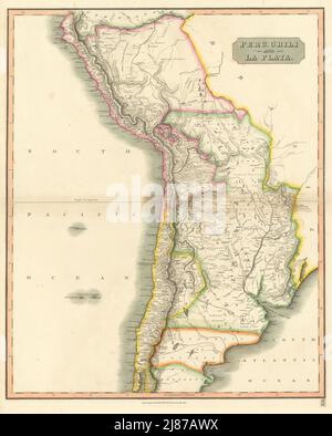 Map of Chile 1817 Stock Photo - Alamy