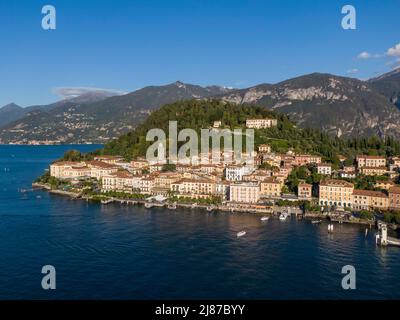 Aerial view of Bellagio on the Lake Como Stock Photo - Alamy