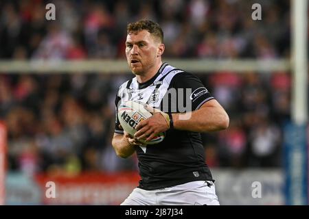 Scott Taylor #30 of Hull FC during pre-game warm up in , on 8/14/2022 ...