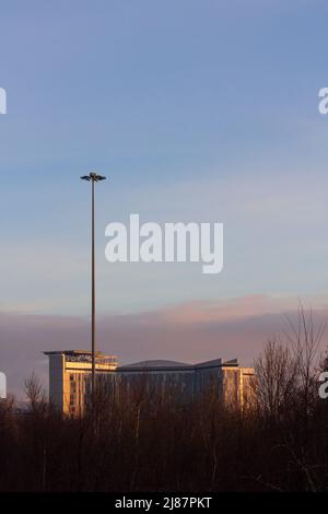 Glasgow's New Hospital at sunrise Stock Photo - Alamy