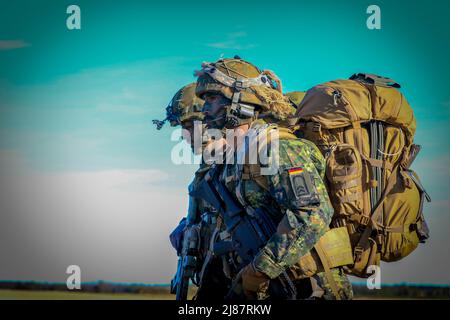 German Soldiers in Combat at the Eastern Front, 1945 Stock Photo - Alamy