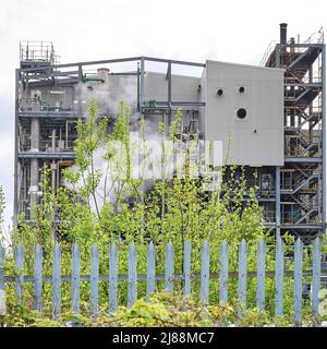 Exterior side wall of Victrex chemical processing plant Stock Photo - Alamy