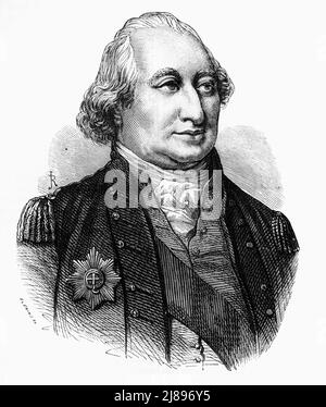 Portrait of Lord Charles Cornwallis, one of the leading British ...