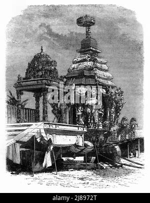 The Hindu car of Jagannath (Juggernaut Stock Photo - Alamy