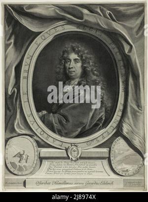 Portrait of Charles Le Brun by Nicholas de Largilliere, 1686, (1656 ...