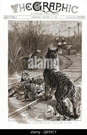 ''The Graphic, Front Cover Saturday January 25. 1890',1890 Stock Photo ...